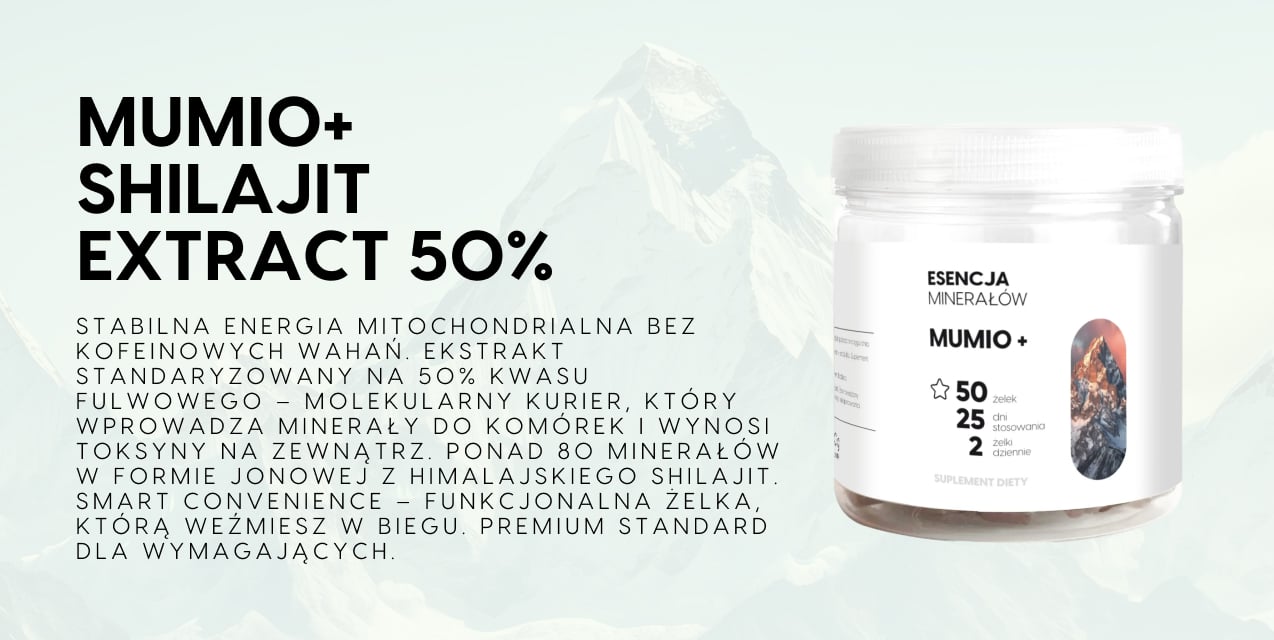 Mumio+ Shilajit Extract 50% | Energia Mitochondrialna | Viloway